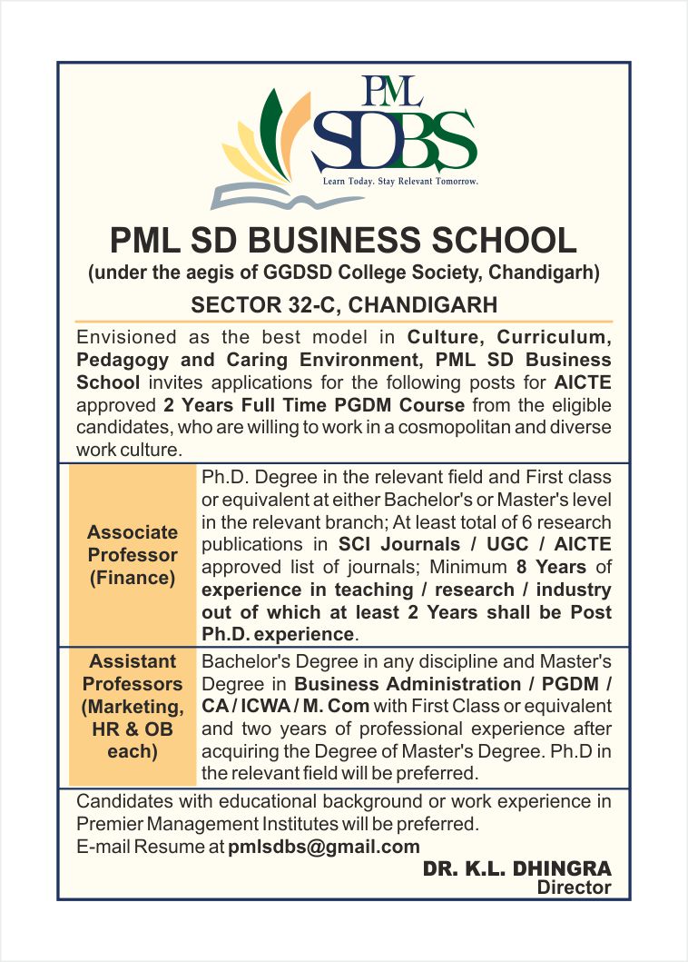 Careers – PML SD Business School