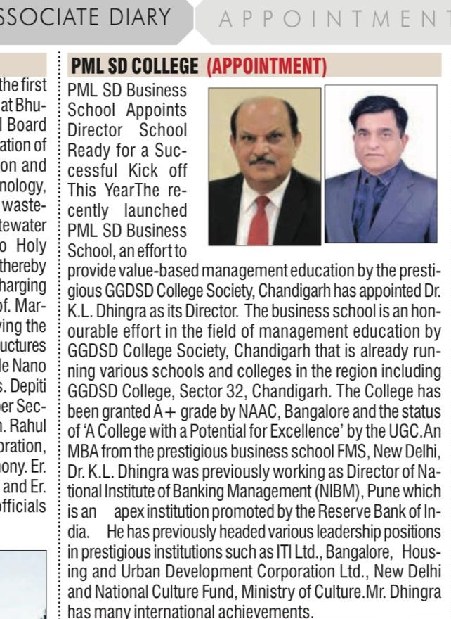 Press Release PML SD – PML SD Business School