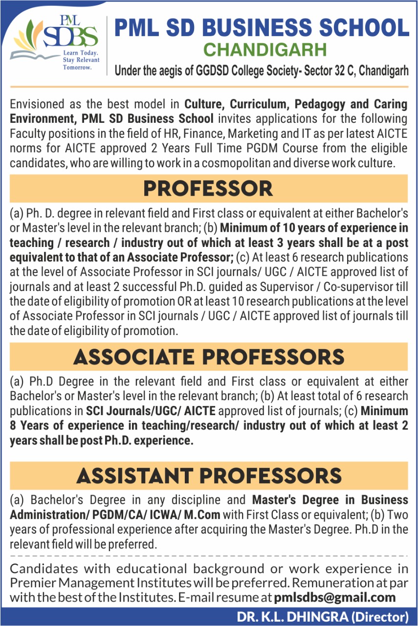Careers - PML SD Business School